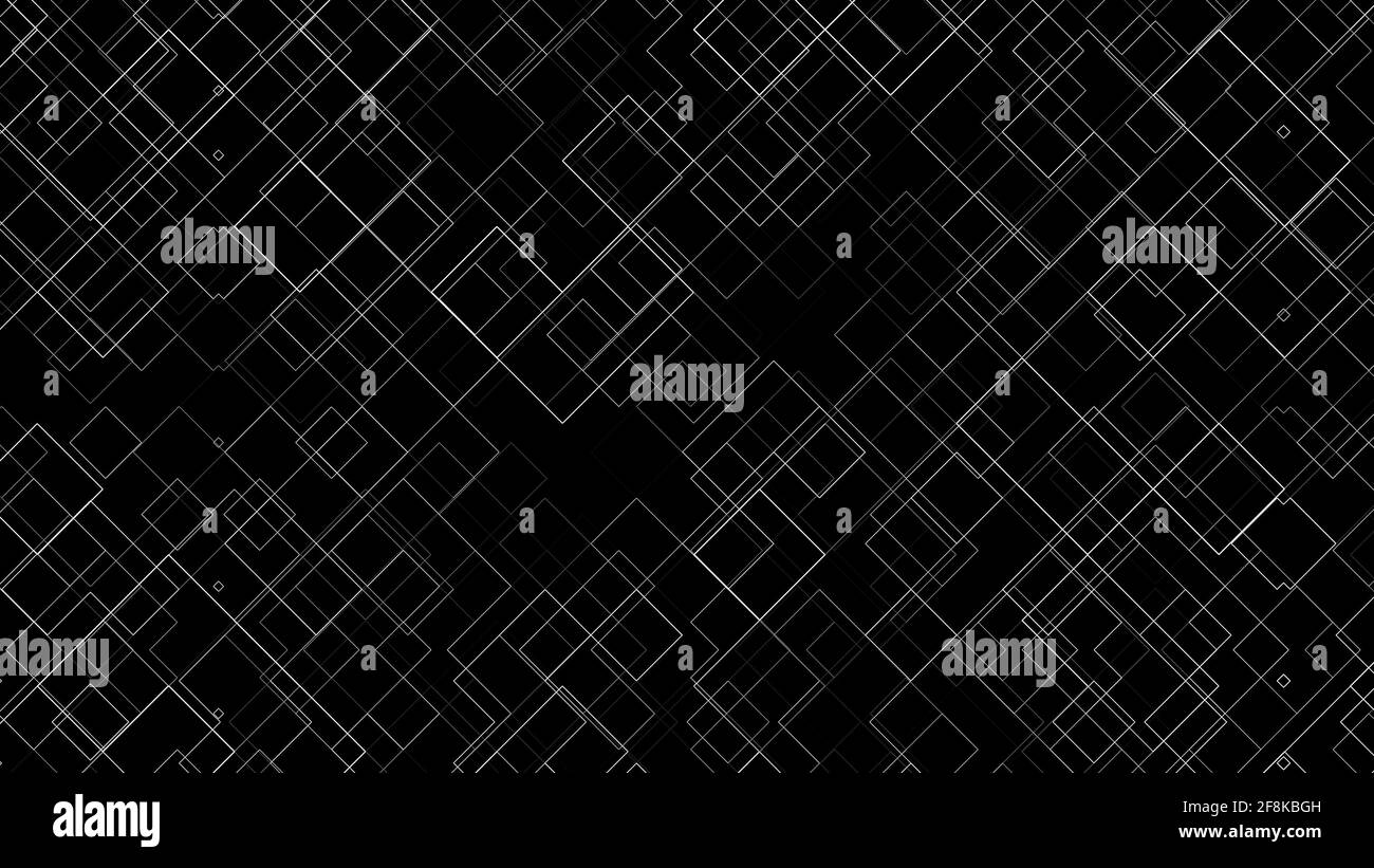 Intersecting 3d render lines in endless square polygonal dance. Digital ...