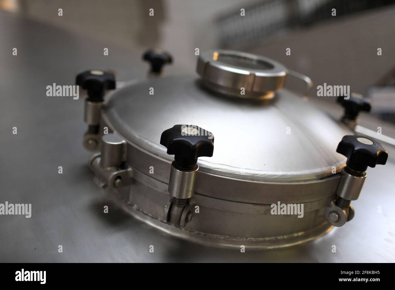 Details of fermentation vat of a brewery Stock Photo - Alamy