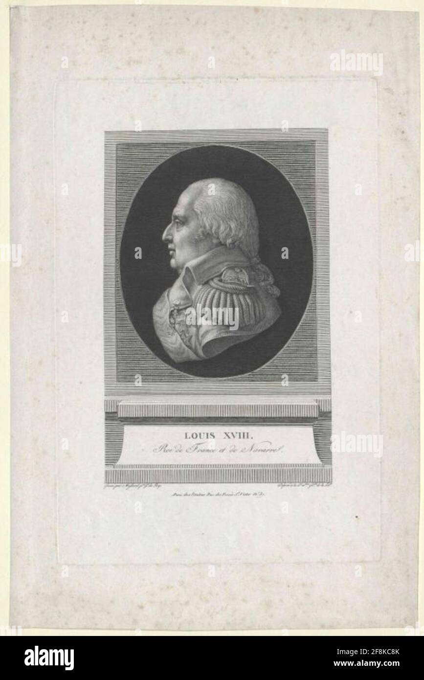 Ludwig Xviii., King of France Stock Photo - Alamy