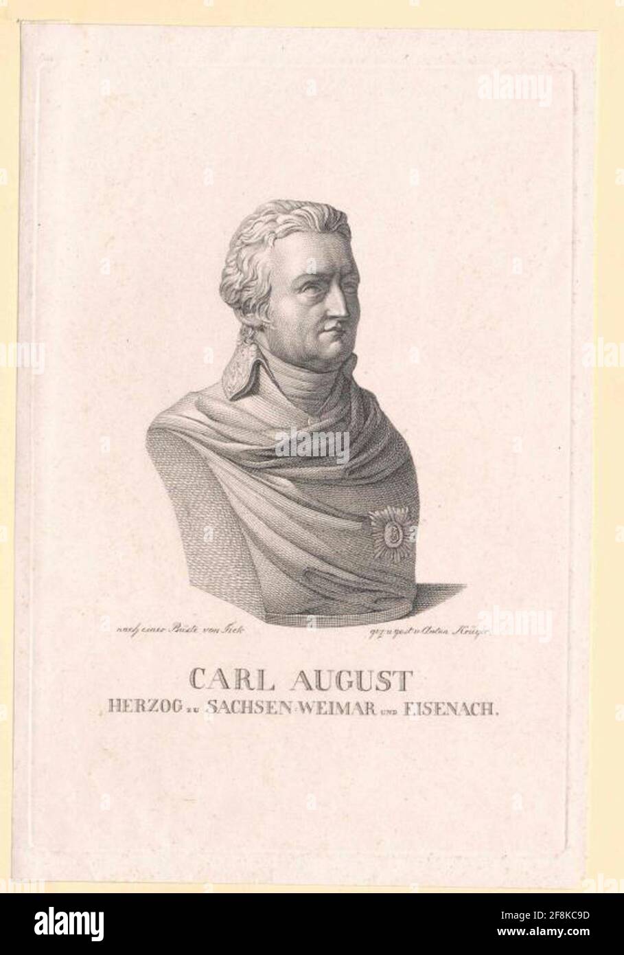 Karl August, Duke of Sachsen-Weimar-Eisenach Stock Photo - Alamy