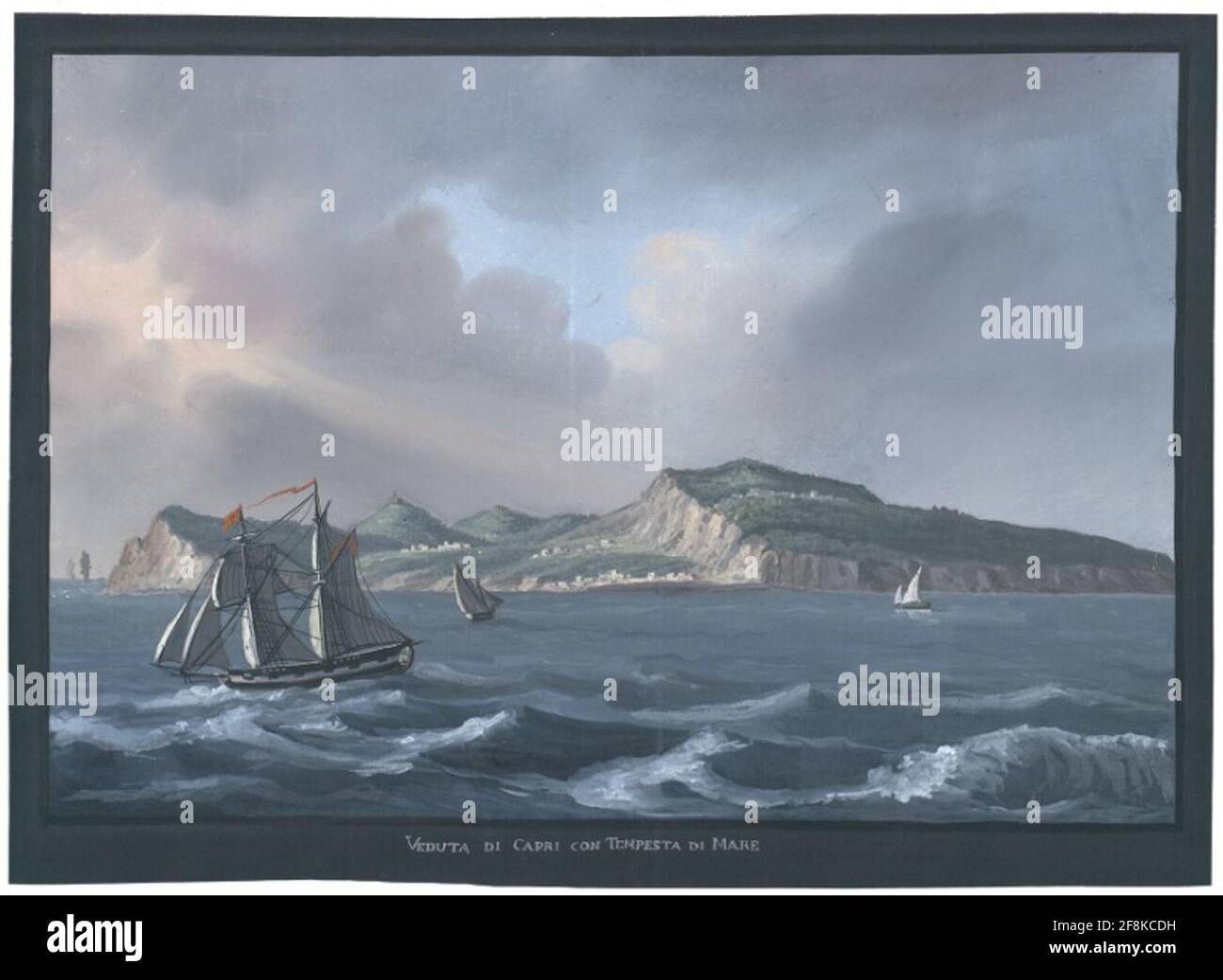 View of cliffs and sea Cut Out Stock Images & Pictures - Alamy