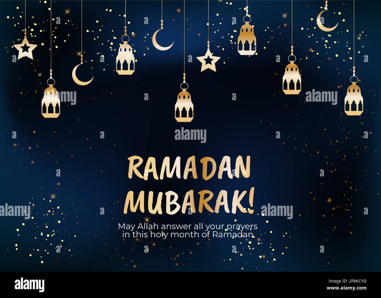 Muslim festival greetings Stock Vector Images - Alamy