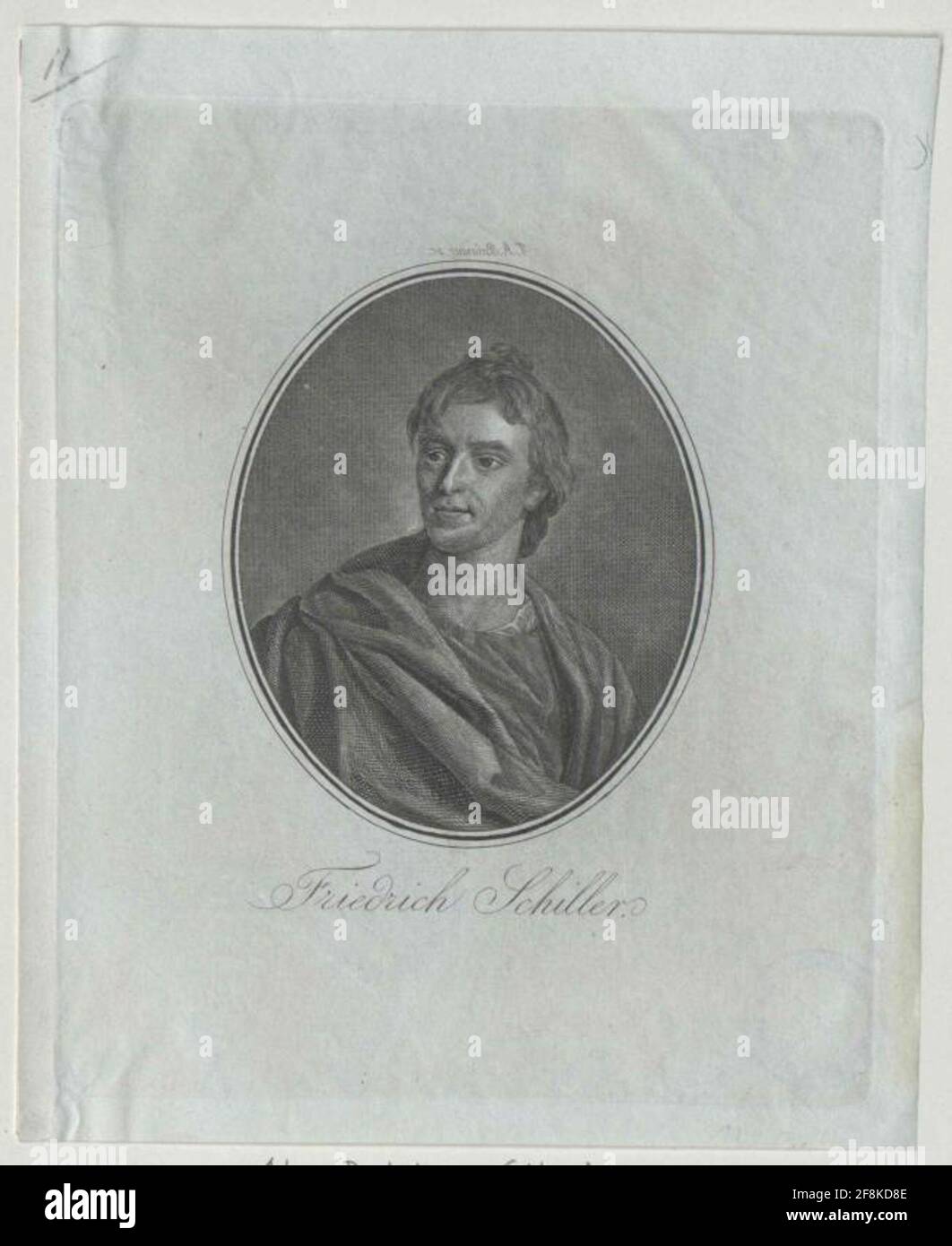 Schiller, Friedrich von Painter: Table leg, Friedrichstecher: Brückner ...