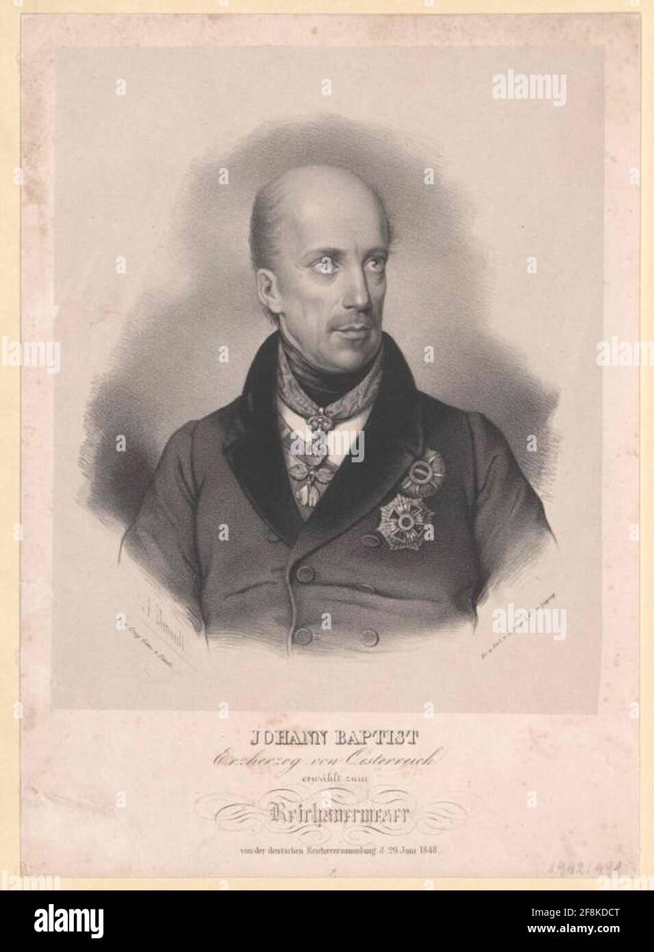 Johann, Archduke of Austria Stock Photo - Alamy