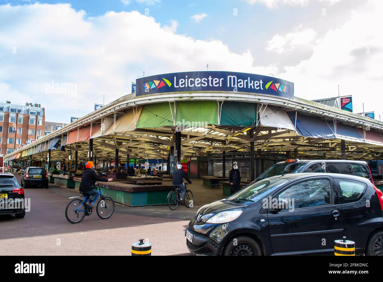LEICESTER, ENGLAND- 3 April 2021: Iconic Leicester market in Leicester ...