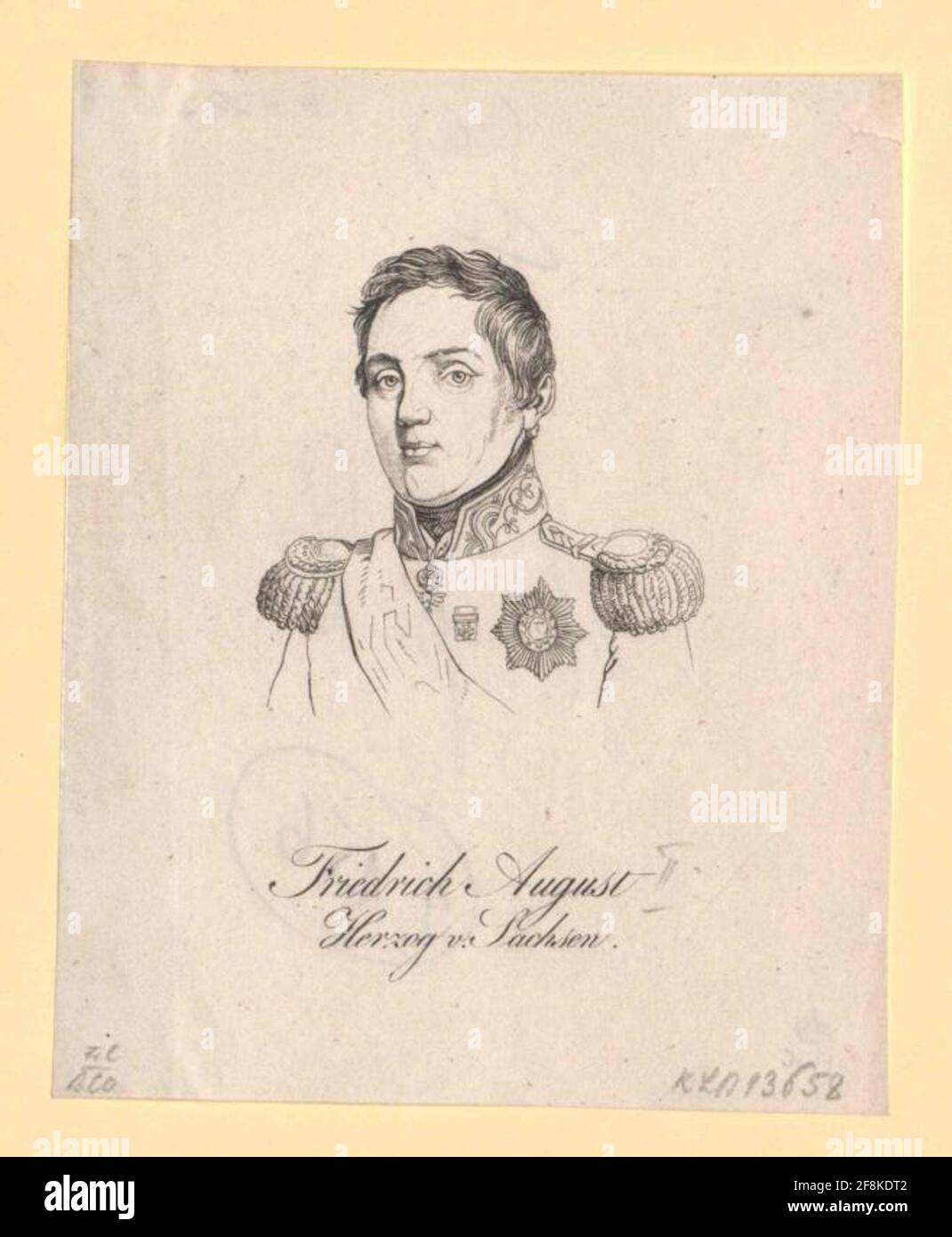 Friedrich August II, King of Saxony Stock Photo - Alamy