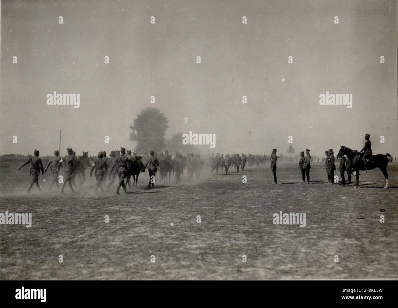 Inspection at K.U.K. Infantry Regiment 88 by headquarters Böhm-Ermoli ...