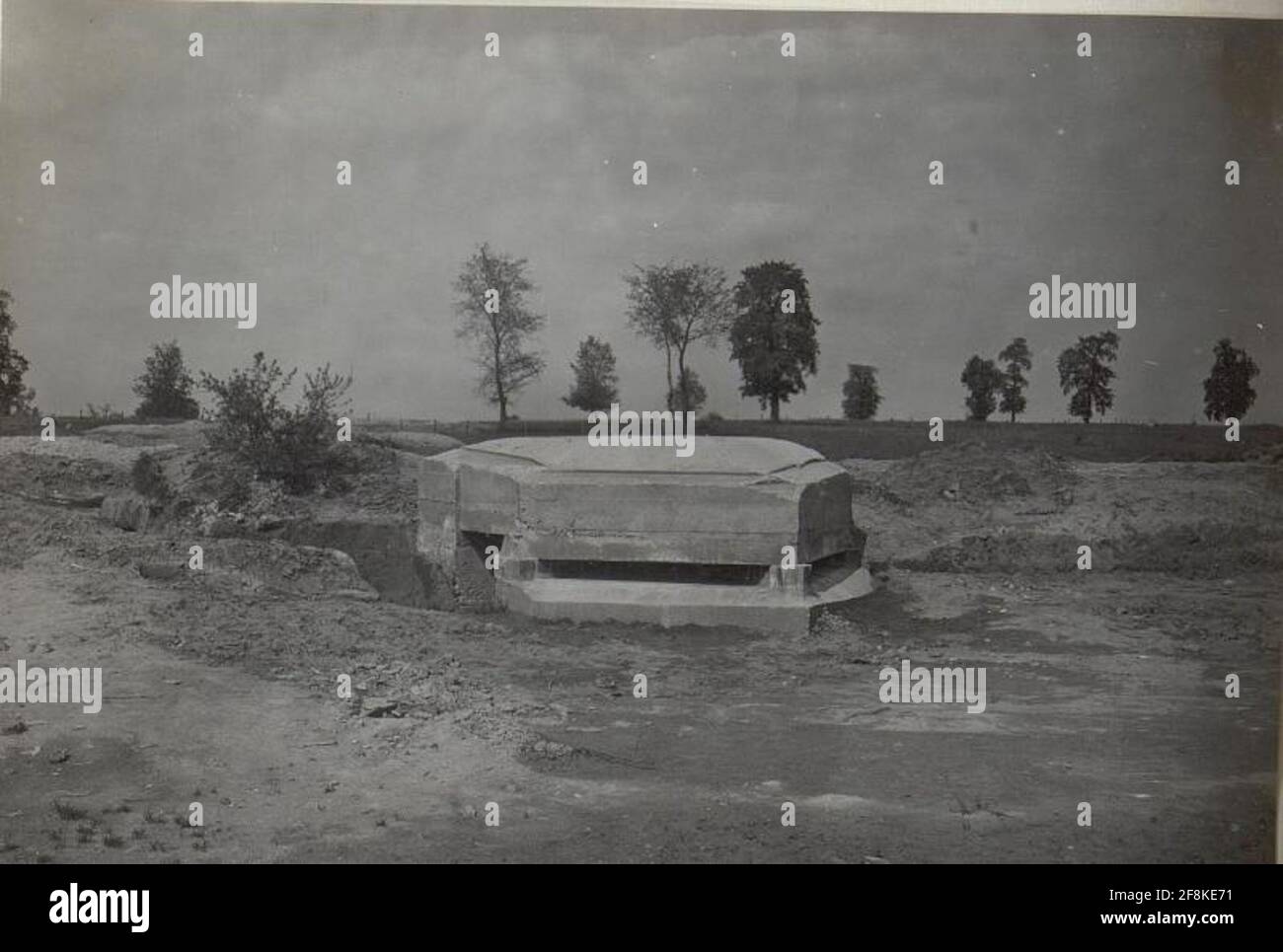 Artillery observation level concreted from the front Stock Photo - Alamy