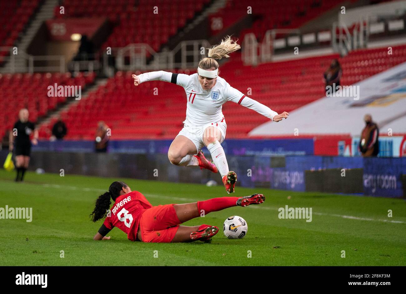 Stoke On Trent, UK. 13th Apr, 2021. Lauren Hemp (age 20) (Manchester ...