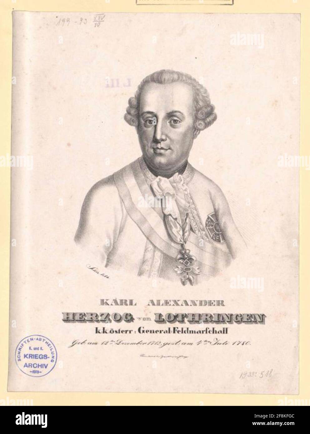 Karl Alexander, Prince of Lorraine Stock Photo - Alamy