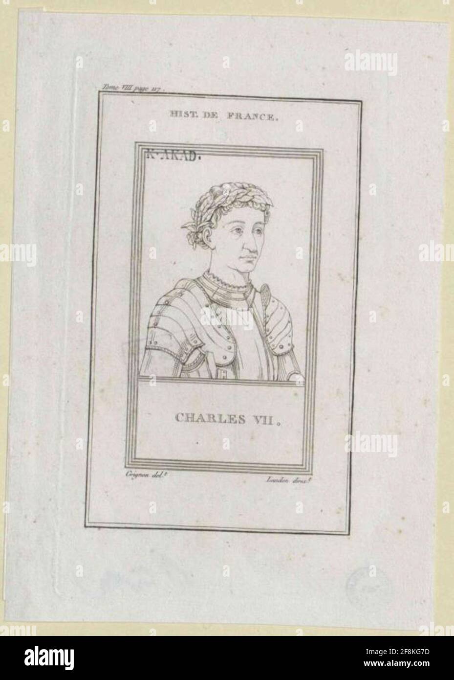 Charles VII., King of France Stock Photo - Alamy