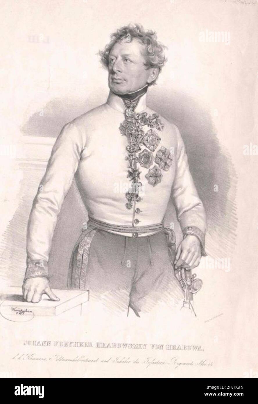 Hrabovsky von Hrabova, Johann Freiherr Stock Photo - Alamy