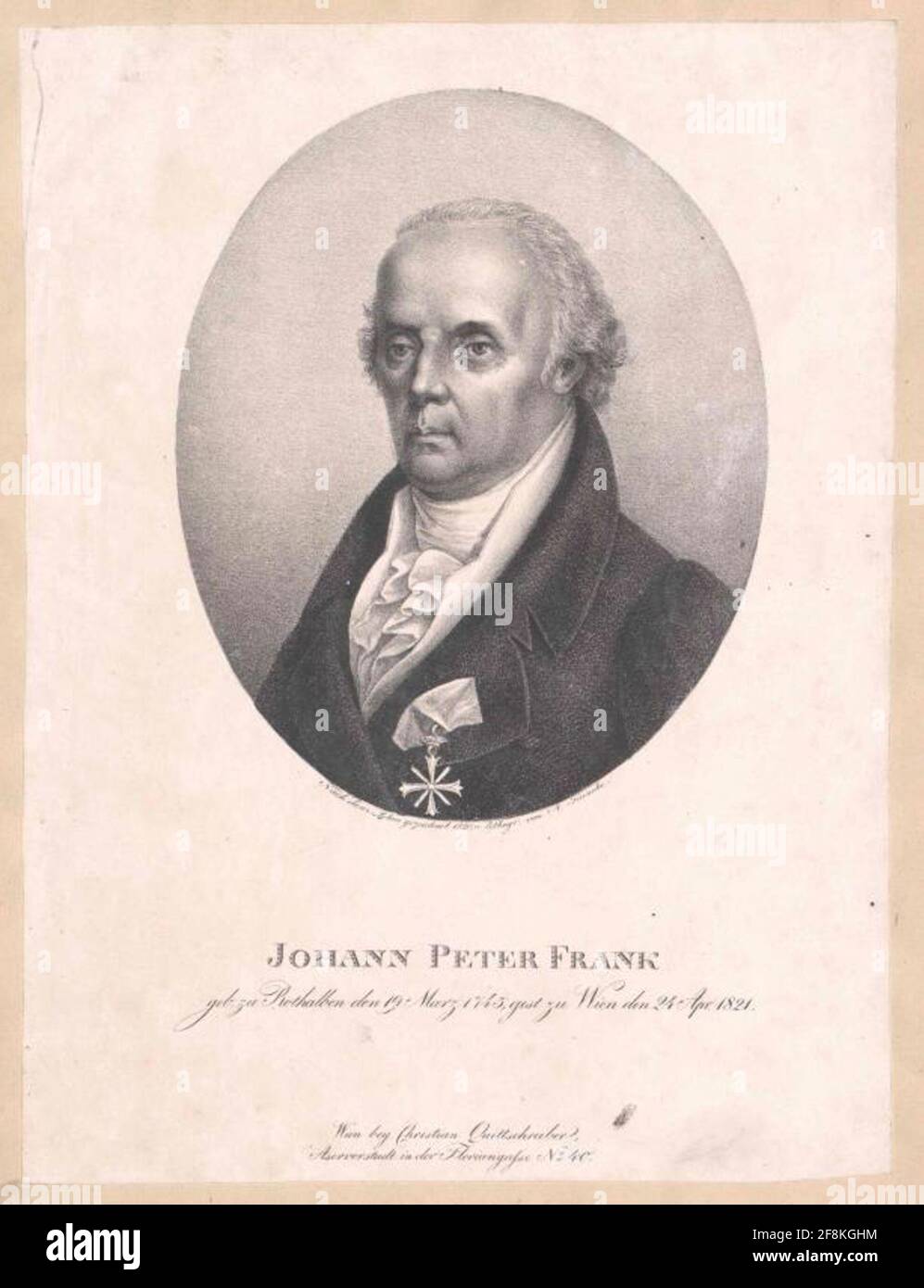 Frank, Johann Peter Stock Photo - Alamy