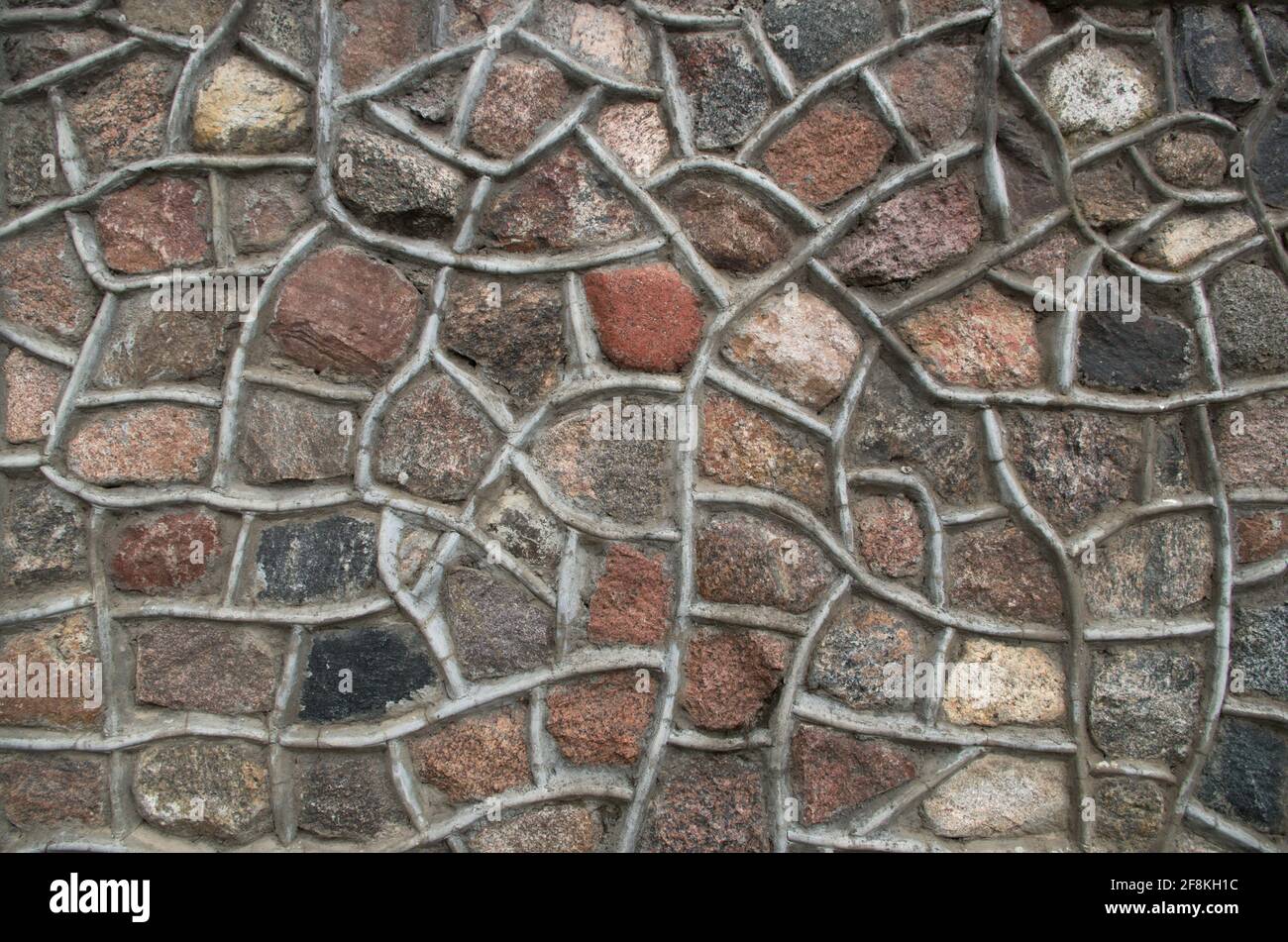 Textured fragment representing a pattern of grainy granite stones in ...
