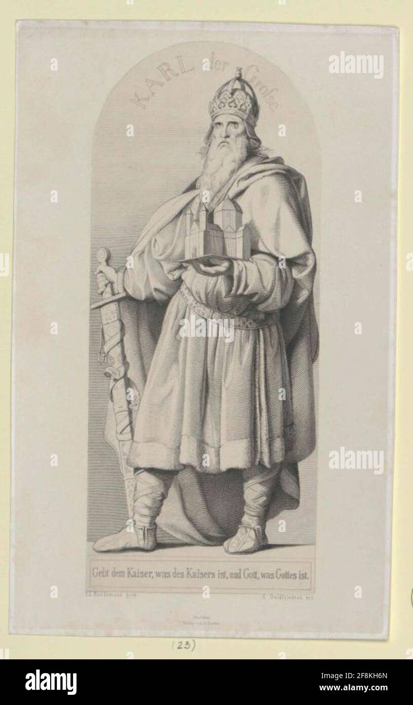 Karl I, the big, Roman emperor Stock Photo - Alamy
