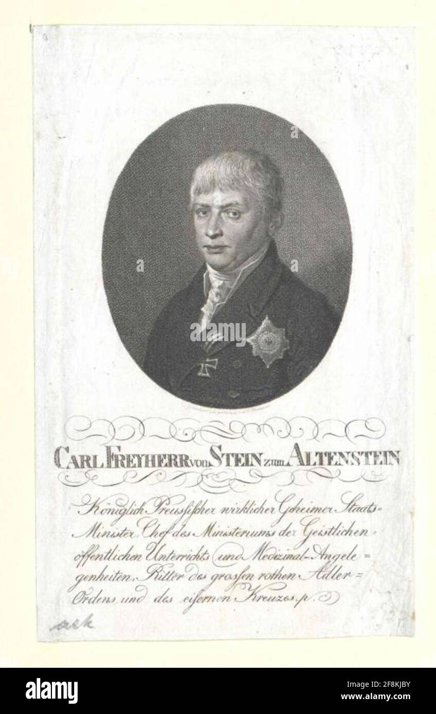 Heinrich friedrich karl freiherr of the stone hi-res stock photography ...