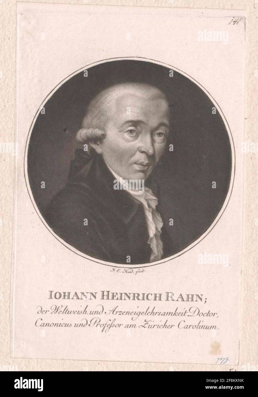 Rahn, Johann Heinrich Stock Photo - Alamy