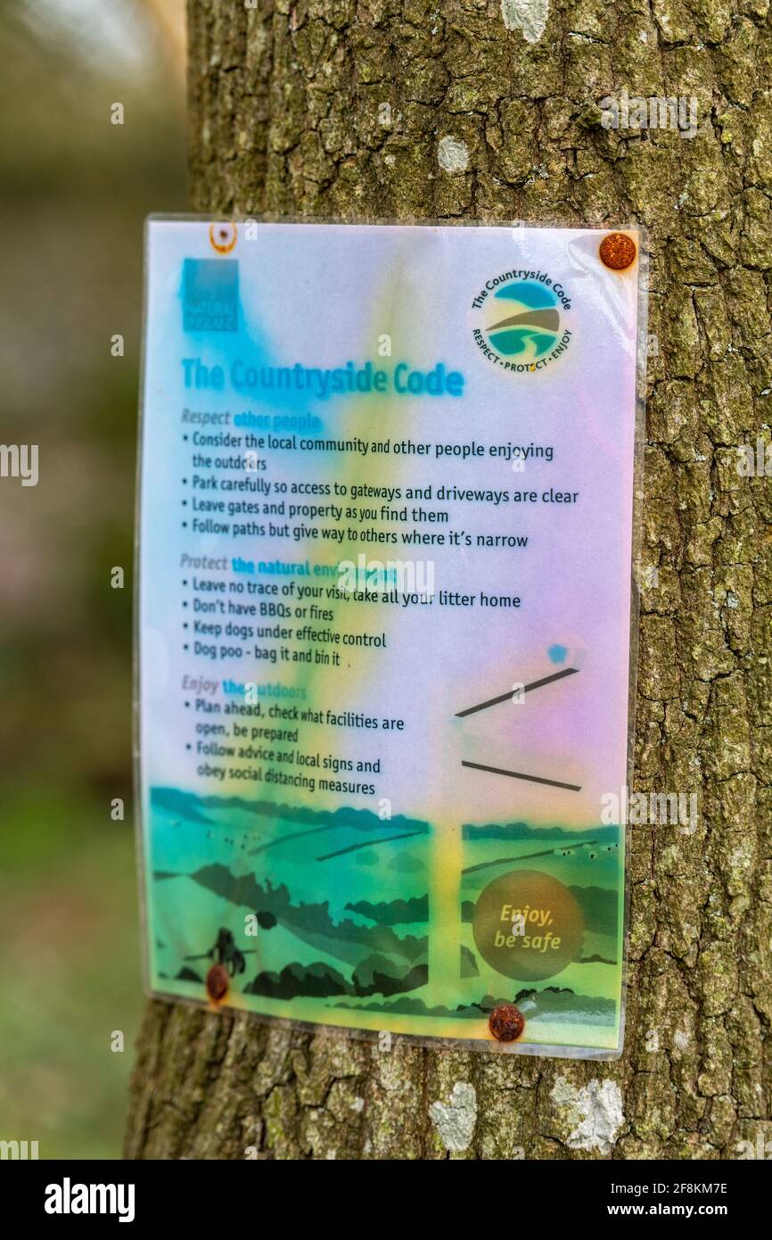 Countryside code poster hi-res stock photography and images - Alamy