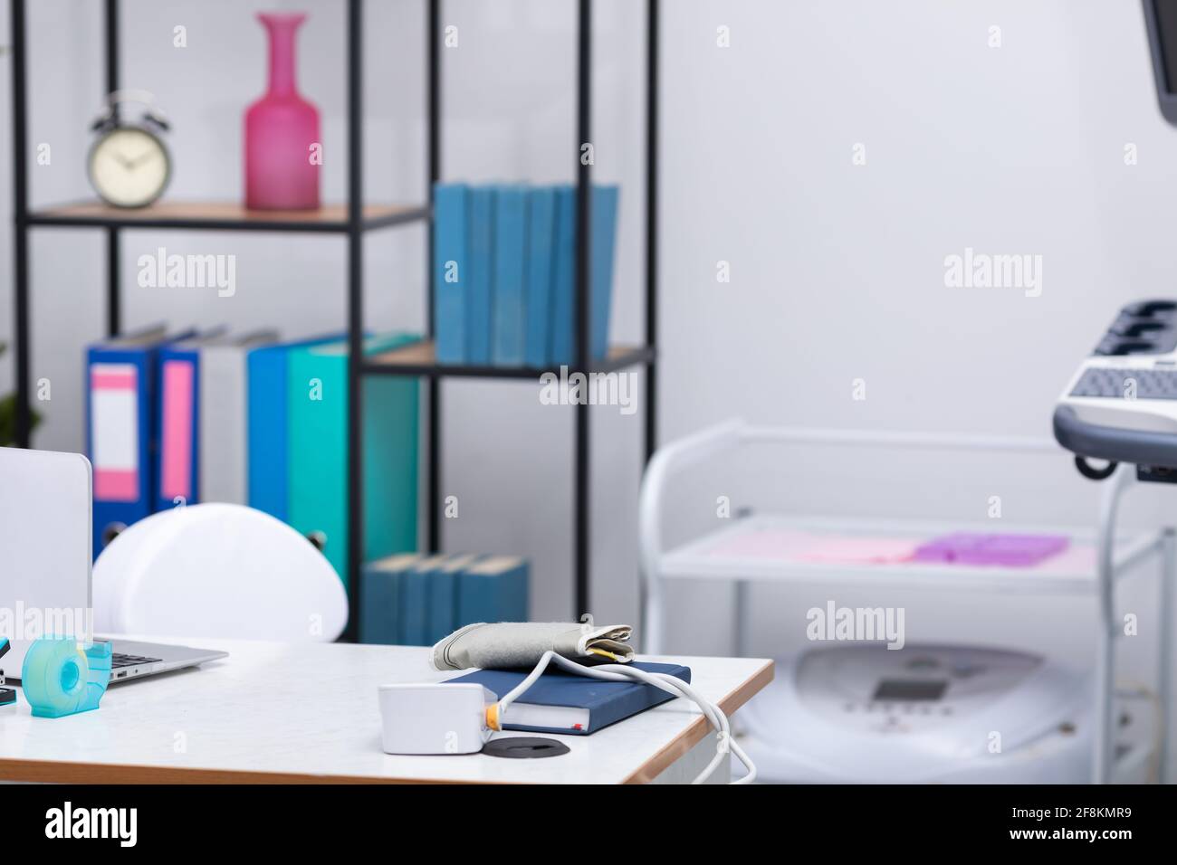A visible doctor's room in a public hospital. GP's workspace Stock ...