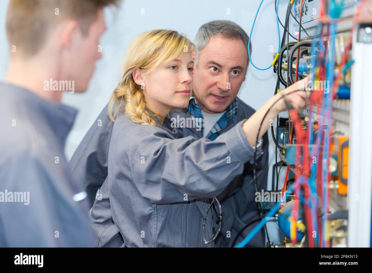 Caucasian server room worker hi-res stock photography and images - Alamy