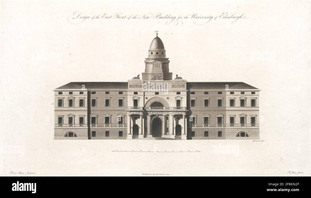 Design of the East Front of the New Building for the University of ...