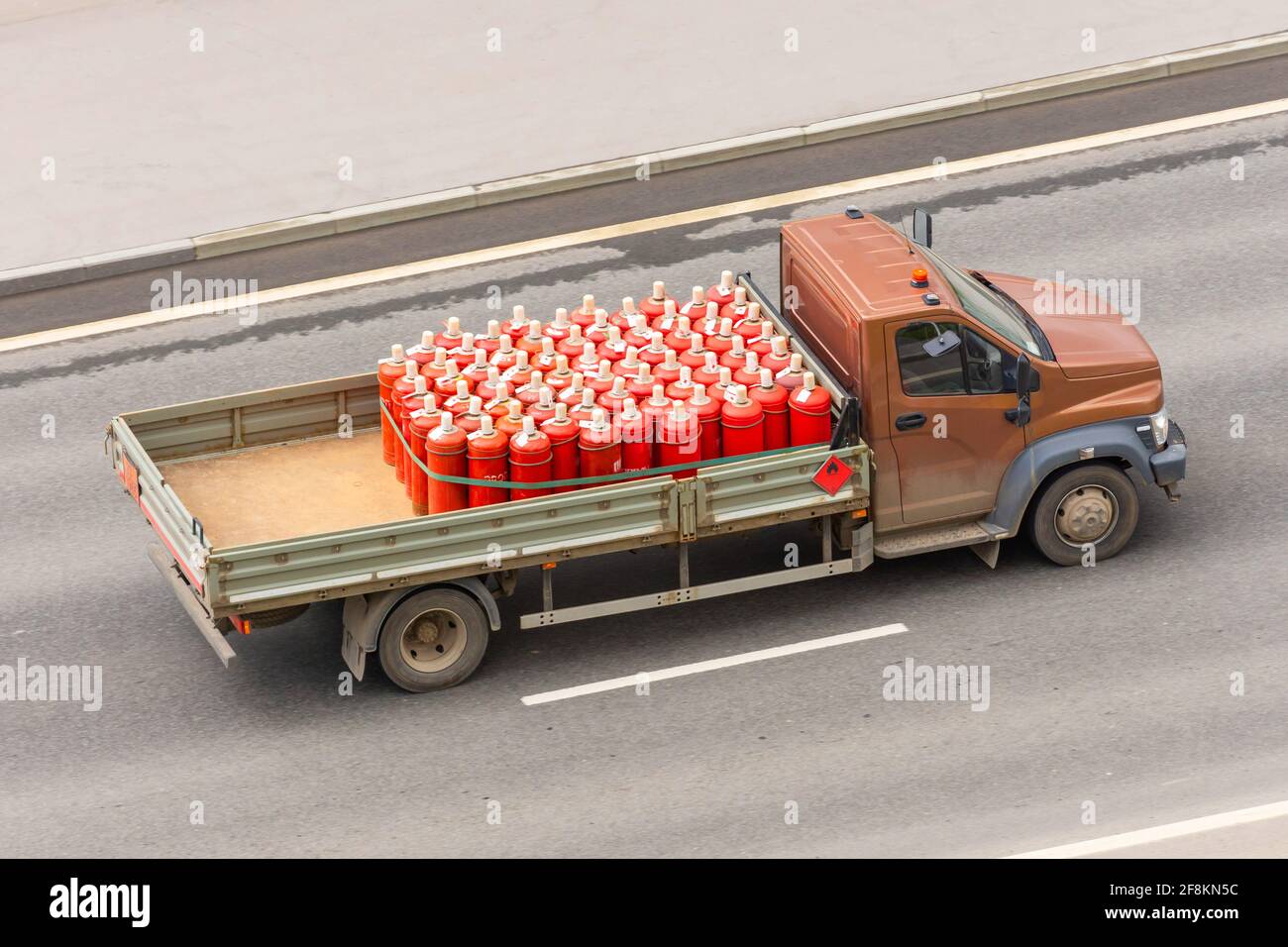 Truck gas cylinders hi-res stock photography and images - Alamy