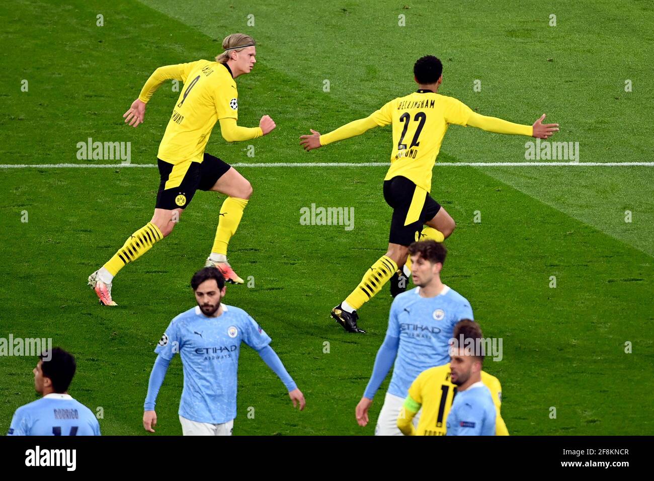 Borussia Dortmund's Jude Bellingham celebrates scoring their side's ...