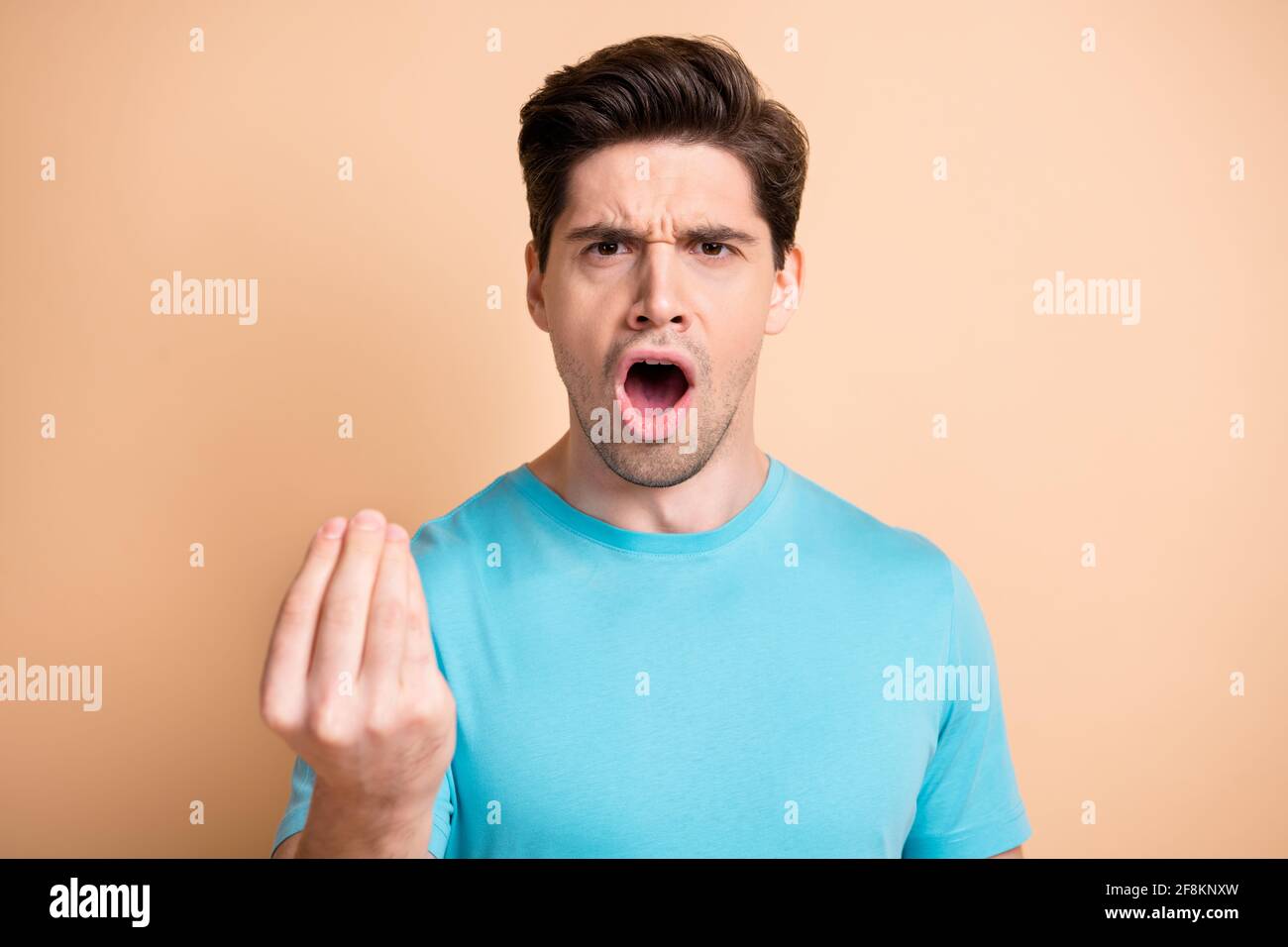 Portrait frustrated outraged evil hi-res stock photography and images ...