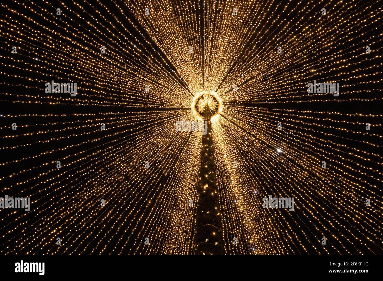 Christmas golden lights Stock Photo - Alamy