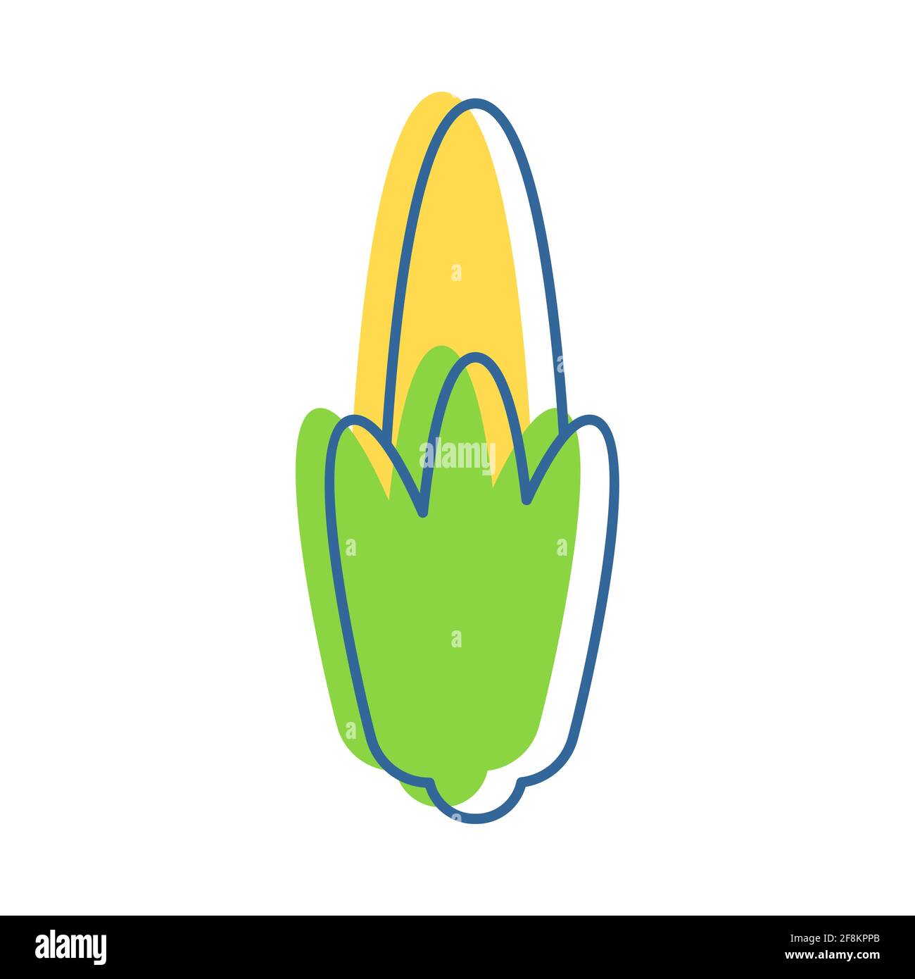Corn symbol. Vegetable icon. vector illustration Stock Vector Image ...