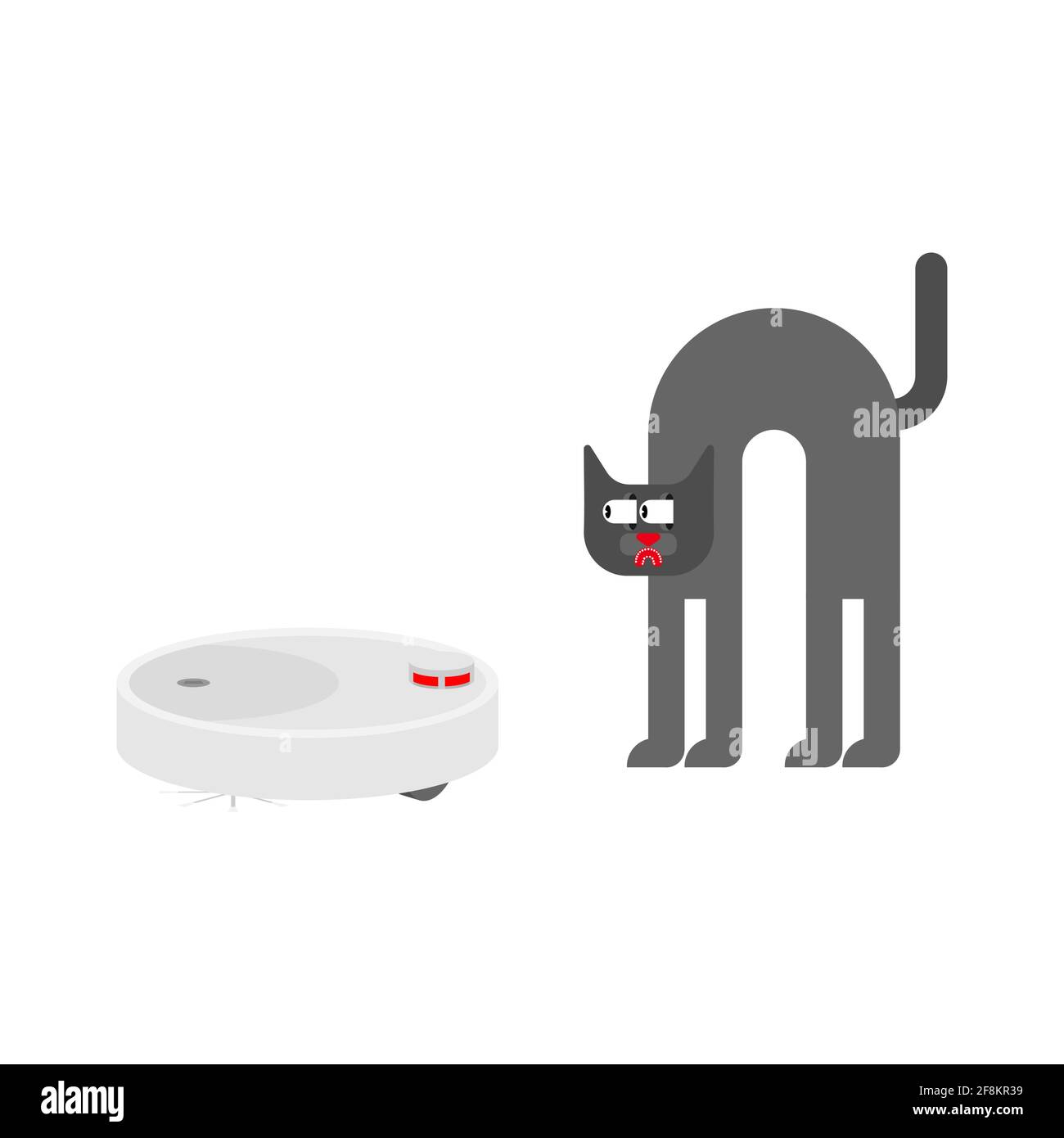 Robot cartoon home electronic Cut Out Stock Images & Pictures - Alamy