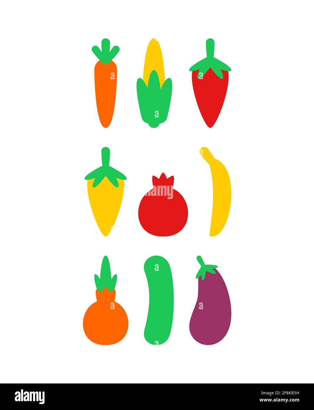Carrots broccoli avocado Stock Vector Images - Alamy