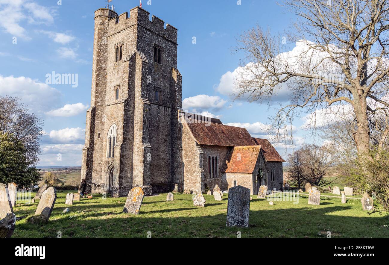 St. Marys Church Stone In Oxney Sussex UK Stock Photo - Alamy