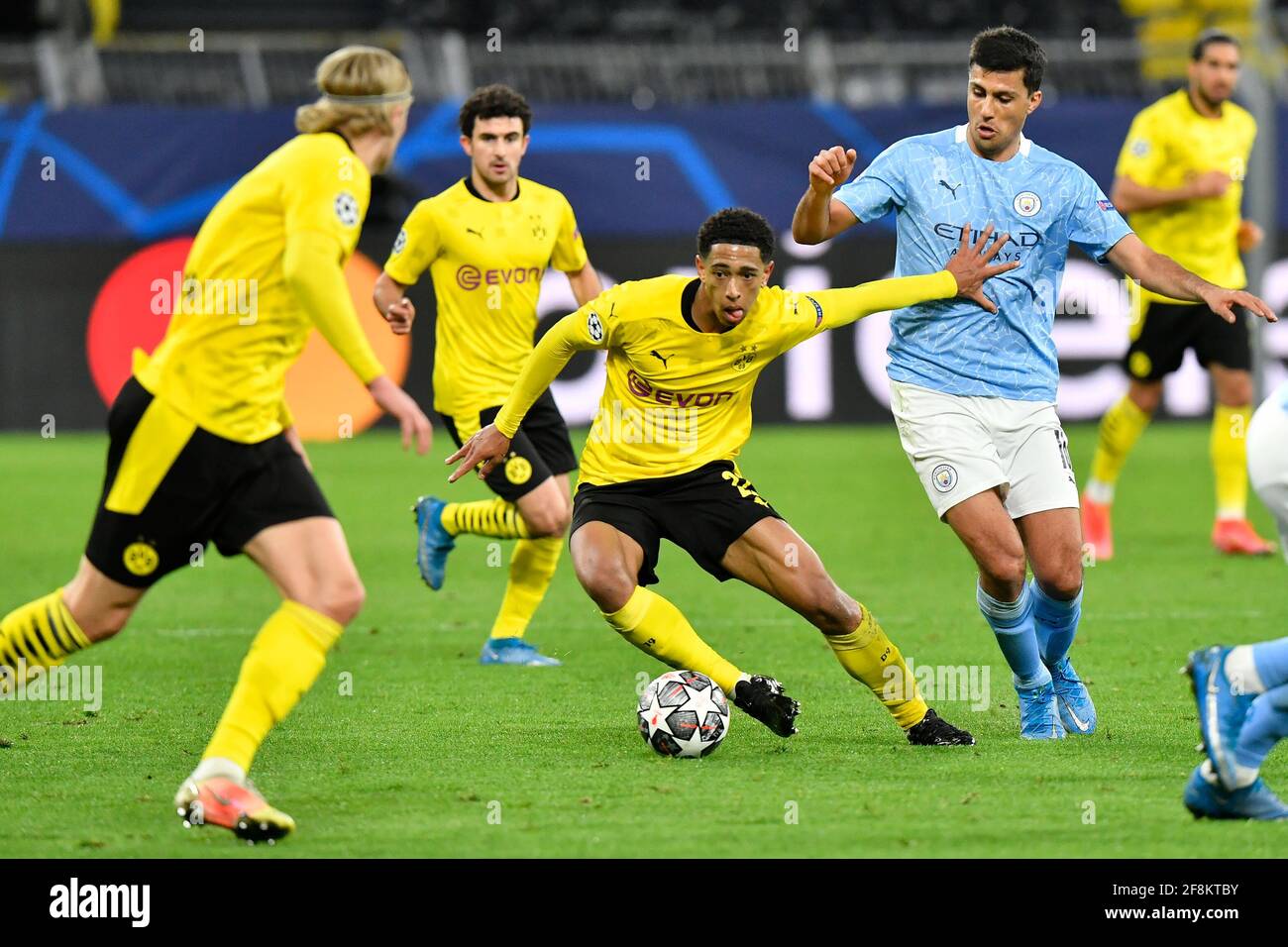 Borussia Dortmund's Jude Bellingham in action during the UEFA Champions ...