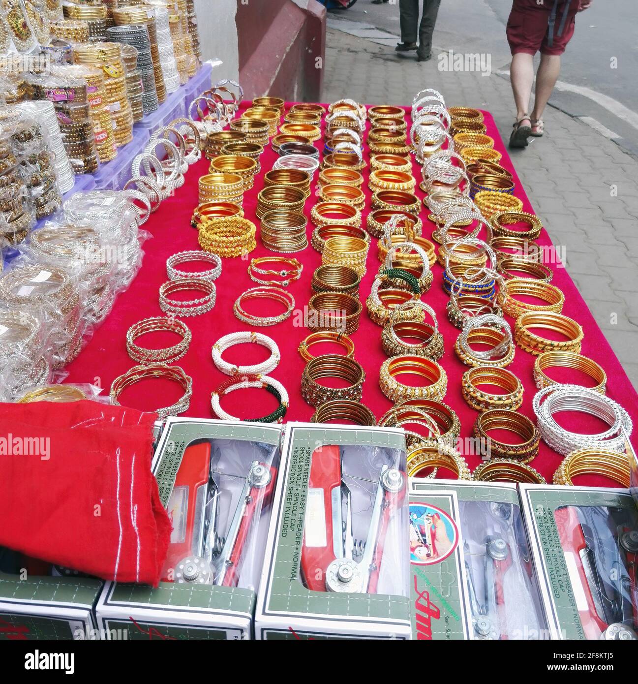 Bangalore, India - October 08, 2017: Traditional Indian bangles with ...