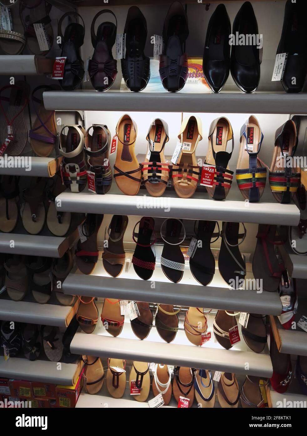 Chappals display hi-res stock photography and images - Alamy