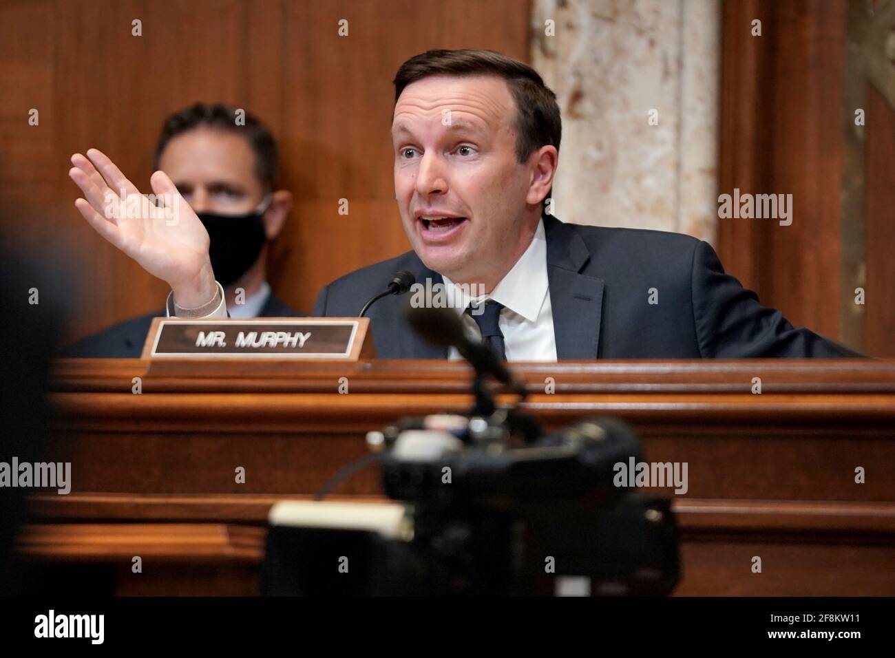 Sen. Chris Murphy (D-Conn.) questions Robert Fenton, Jr., a senior ...