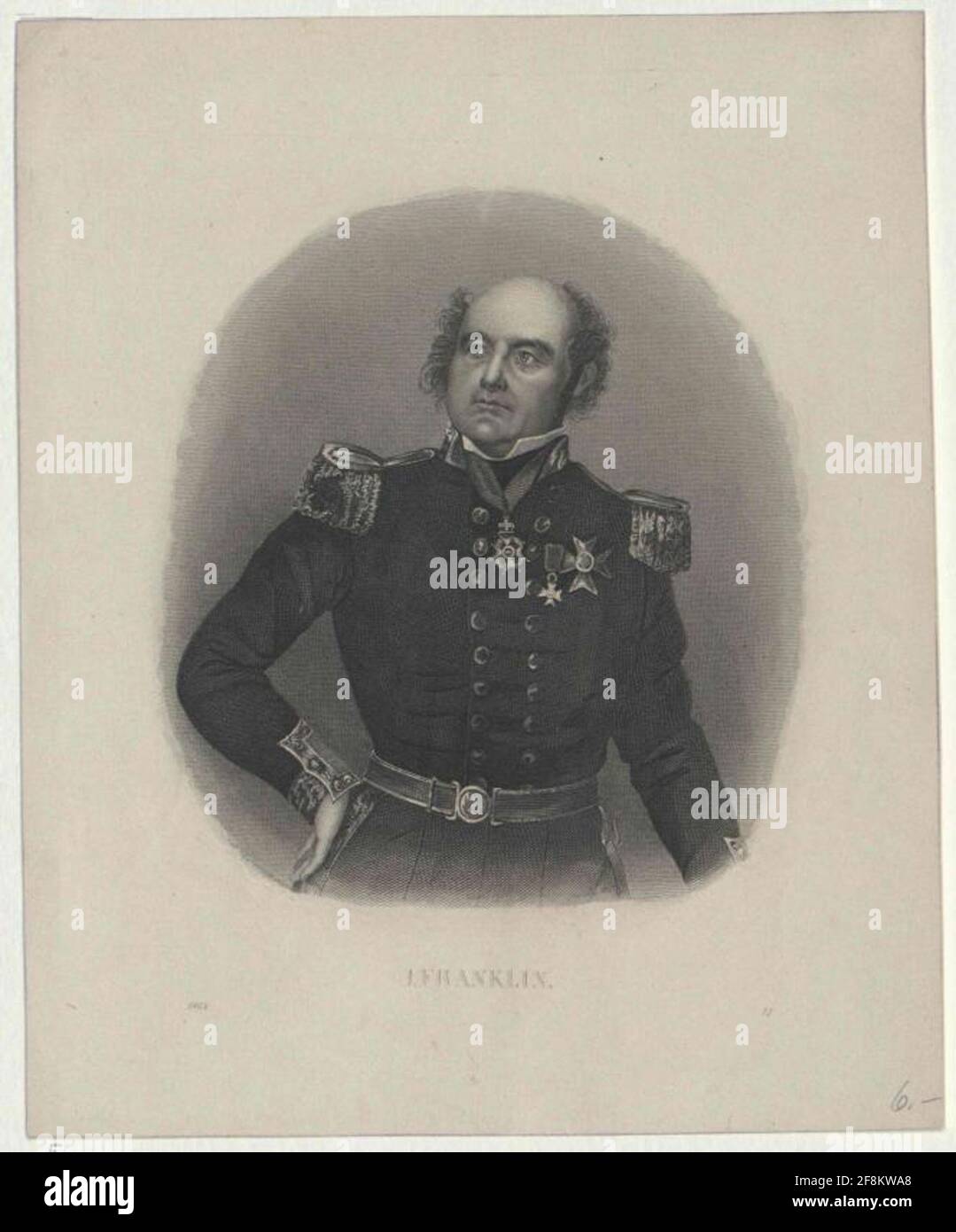 John franklin map hi-res stock photography and images - Alamy