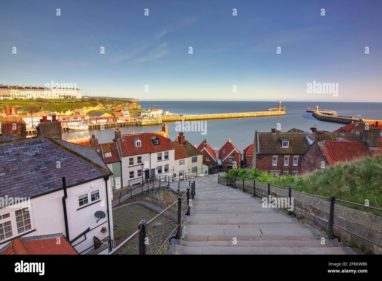 Whitby harbour steps hi-res stock photography and images - Alamy