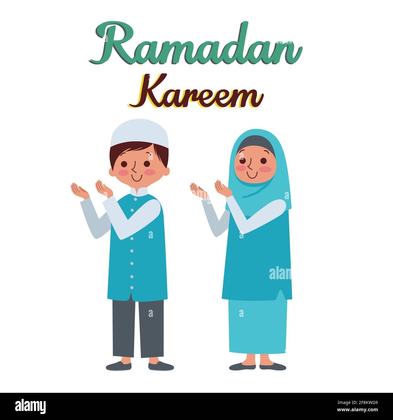 Two children praying Stock Vector Images - Alamy