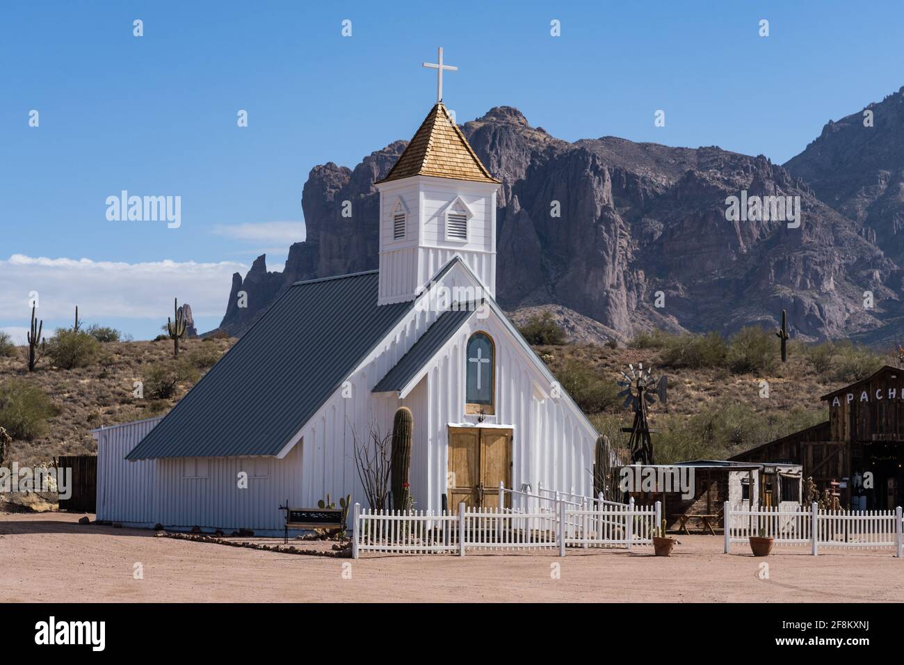 The Elvis Chapel was originally a movie set at the Apacheland Movie ...