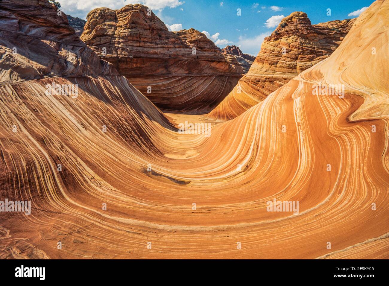 The Wave is a striated sandstone formation in North Coyote Buttes ...