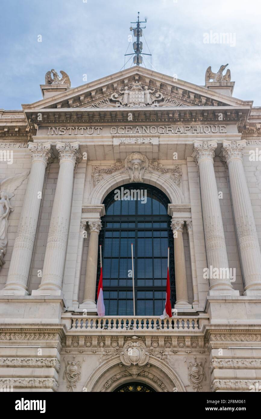 Window of state building in Monaco Stock Photo - Alamy