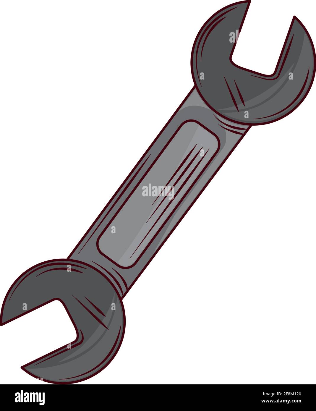 wrench tool repair construction isolated Stock Vector Image & Art - Alamy