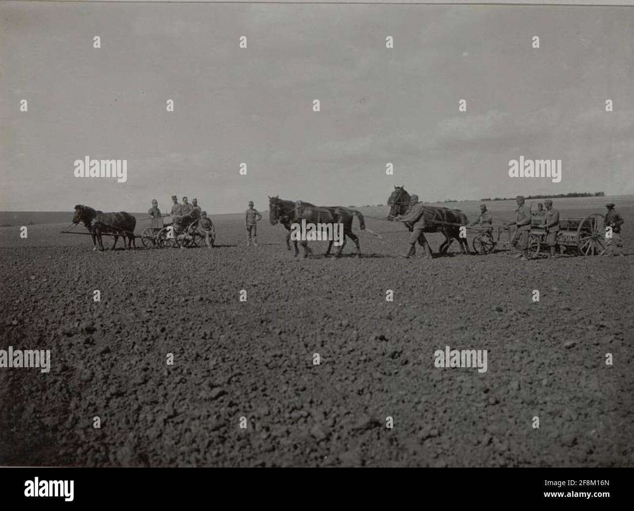 Order of field work by military in Przewloka Stock Photo - Alamy