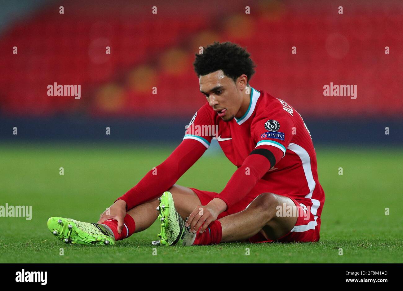 Liverpool's Trent Alexander-Arnold appears dejected at the final ...