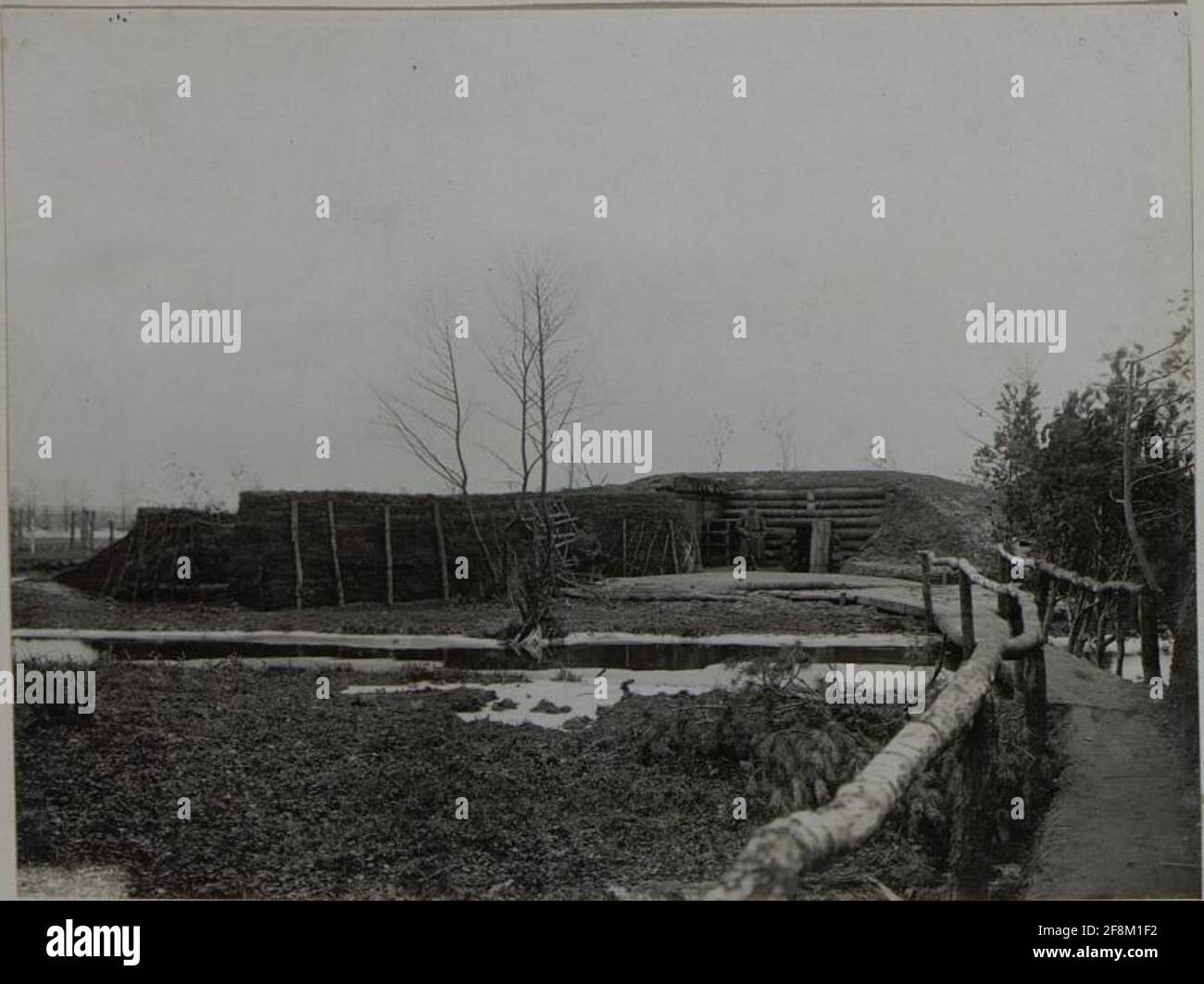 Trench piece in the position of the 25 field hunter battalion Stock ...