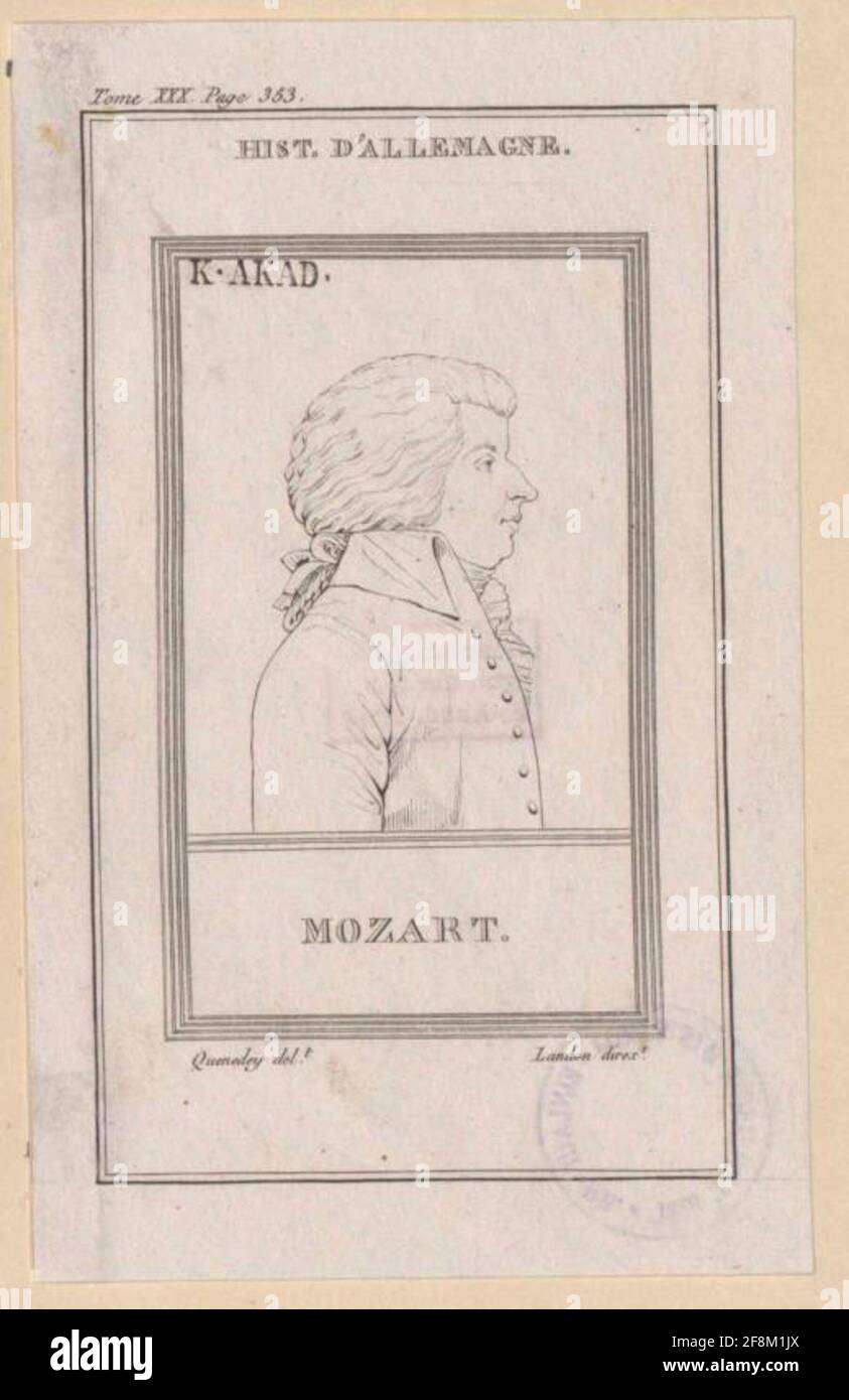 Mozart, Wolfgang Amadeus Portrait Wolfgang Amadeus Mozart (1756-1791 Stock Photo - Alamy