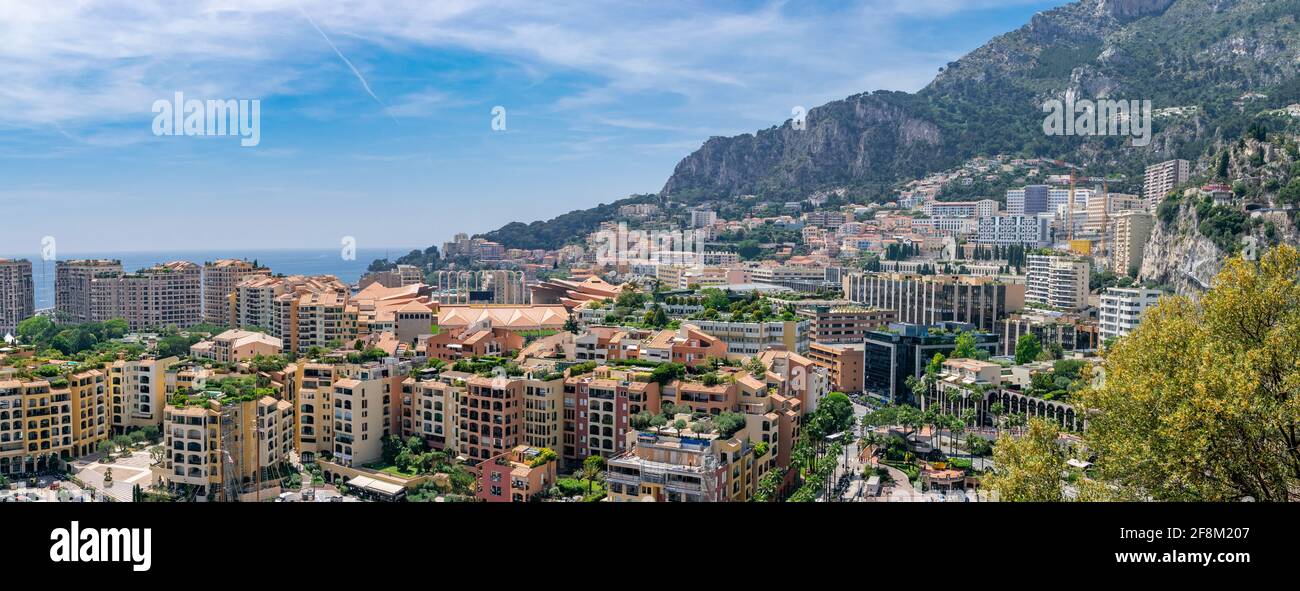 Panorama of the other side of Monaco Stock Photo - Alamy