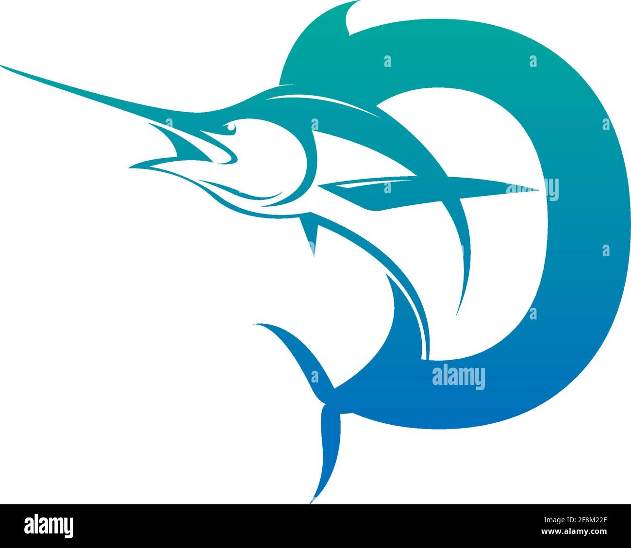 Letter O logo icon with fish design symbol template vector Stock Vector ...